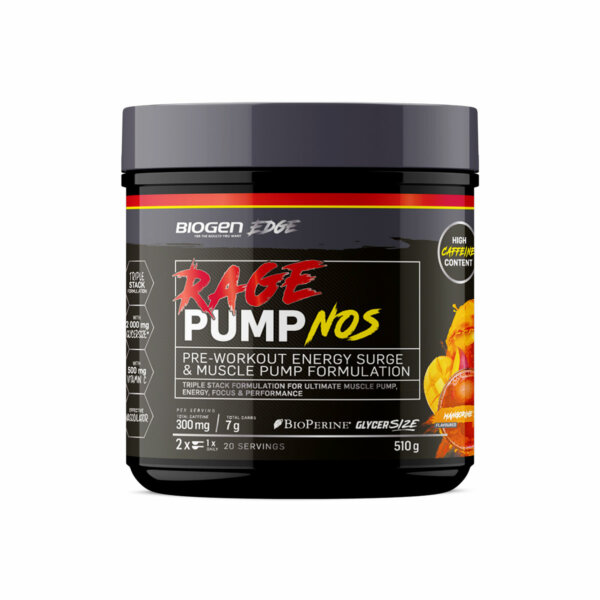 Biogen Rage Pump NOS Pre-Workout Mongorine - 510g