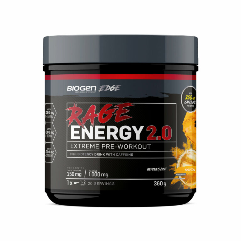 Biogen Rage Energy 2.0 Pre-Workout - 360g / Assorted