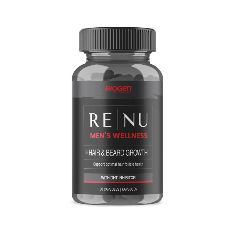 RENU Mens Hair And Beard Growth - 60 Caps | | Biogen