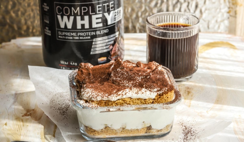 Tiramisu Oats With Biogen Complete Whey And Banana